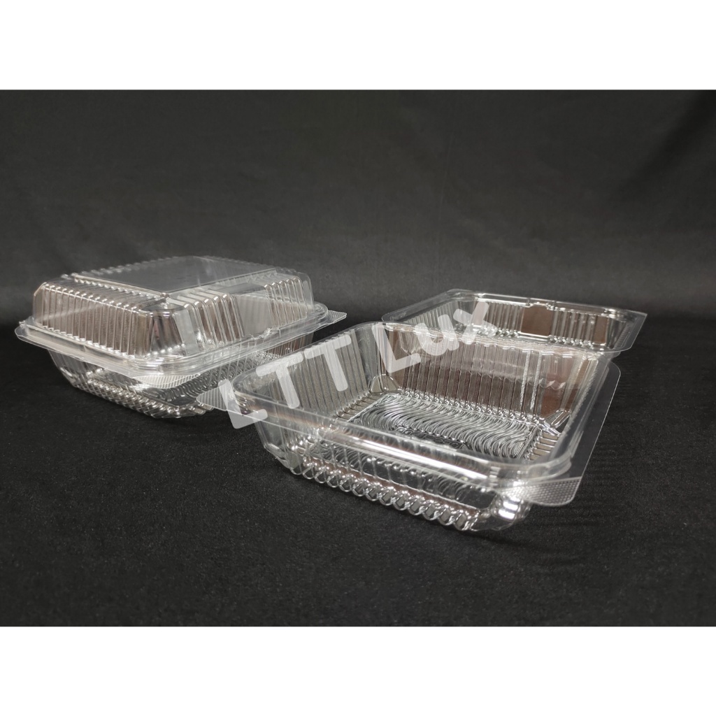 5" Kuih Container L500 / Disposable Plastic Clear Bakery Container ...
