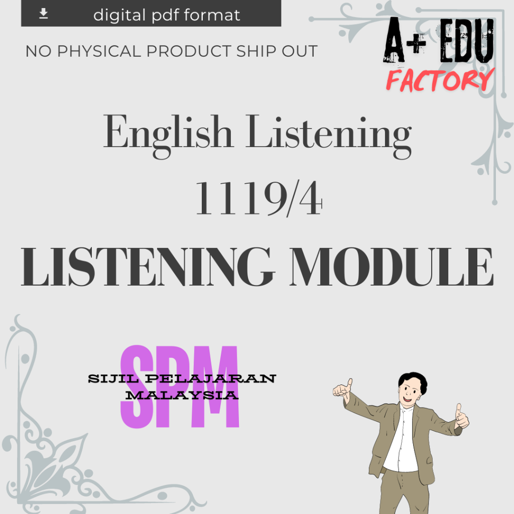 [📚PDF] ENGLISH LISTENING MODULE 1119/4 (SPM) PDF NOTES | Shopee Malaysia