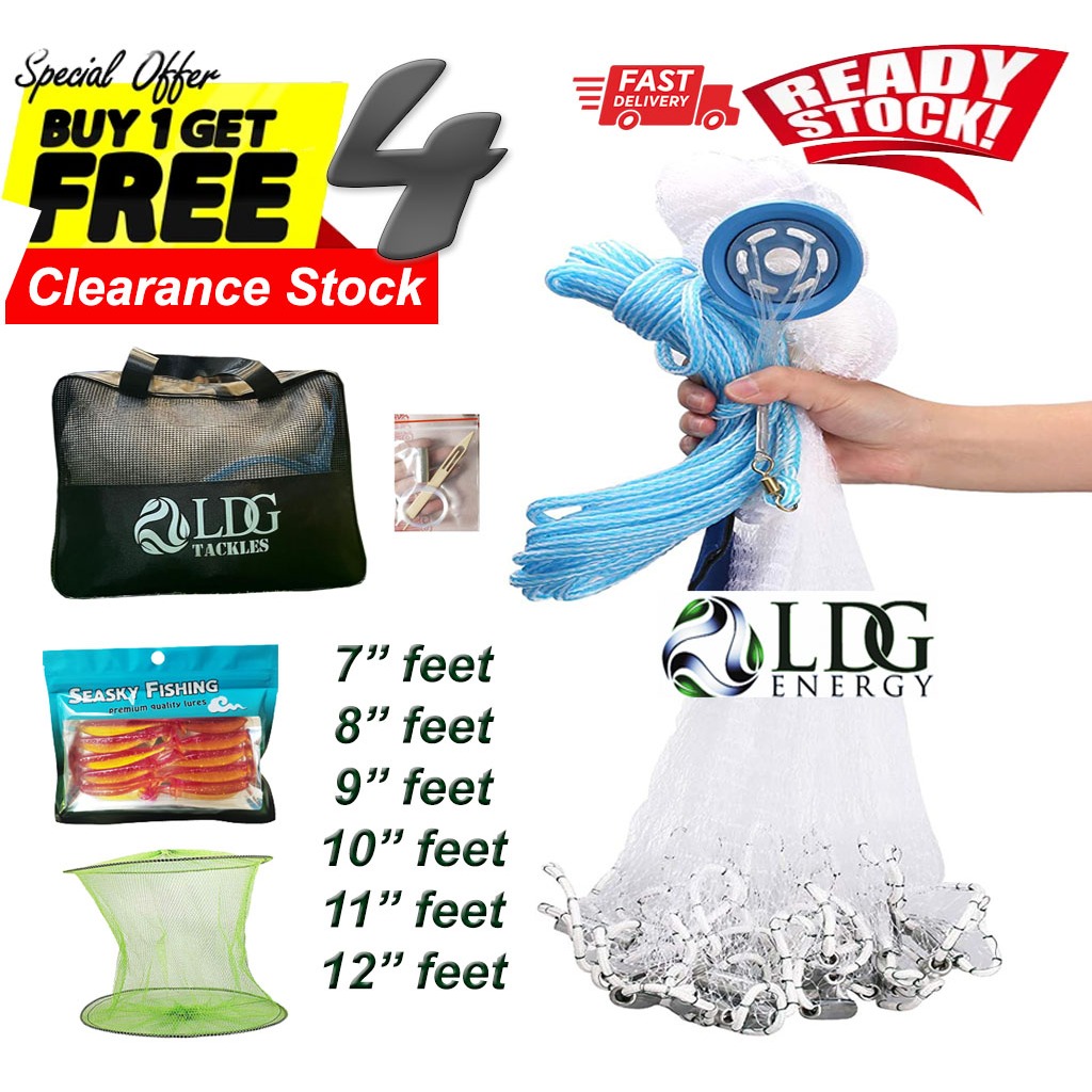 Jala Batu Timah - BUY 1 free 4 Jala Tangsi @ Udang/ 6 kaki - 12 Kaki ...