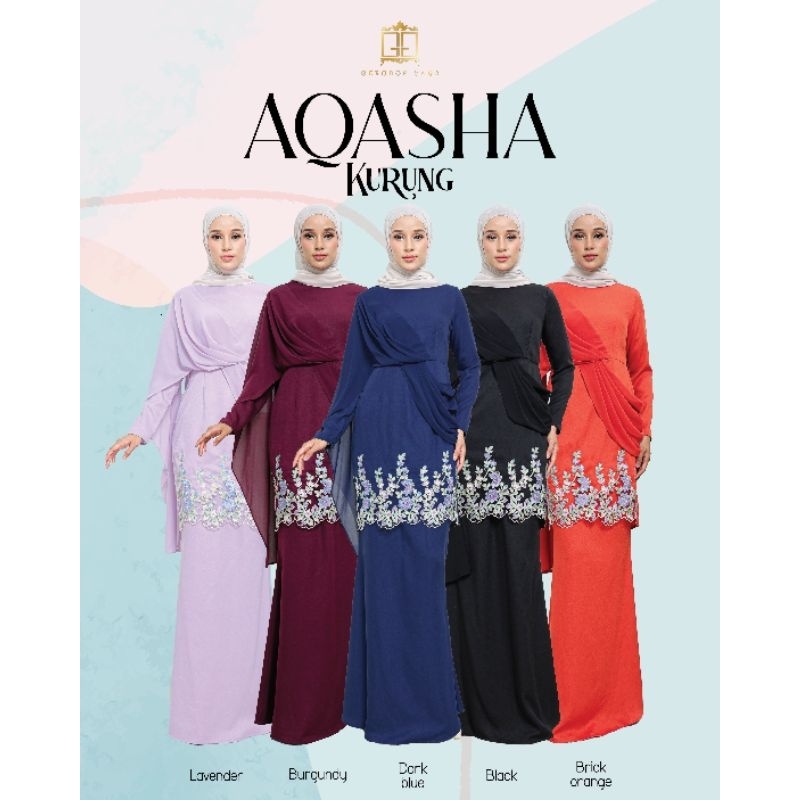 AQASHA KURUNG RAYA 2024(sila pm admin sebelum order) | Shopee Malaysia