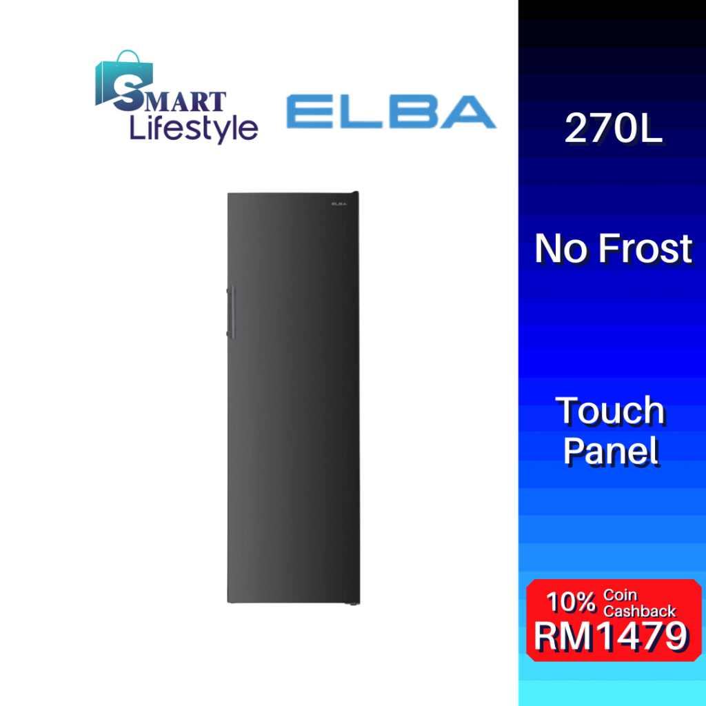 Elba 270L Upright Freezer with No Frost Technology - EUF-Q2750FF(GR ...