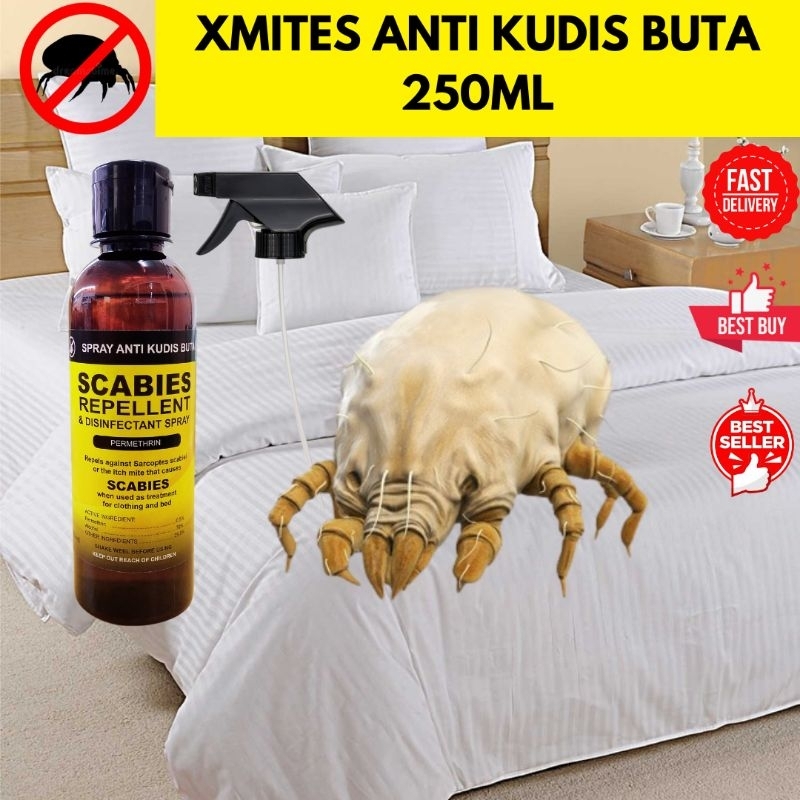 ASCABS LOTION 30ML + XMITES SPRAY KUDIS BUTA ANTI SCABIES KUTU/PEPIJAT ...