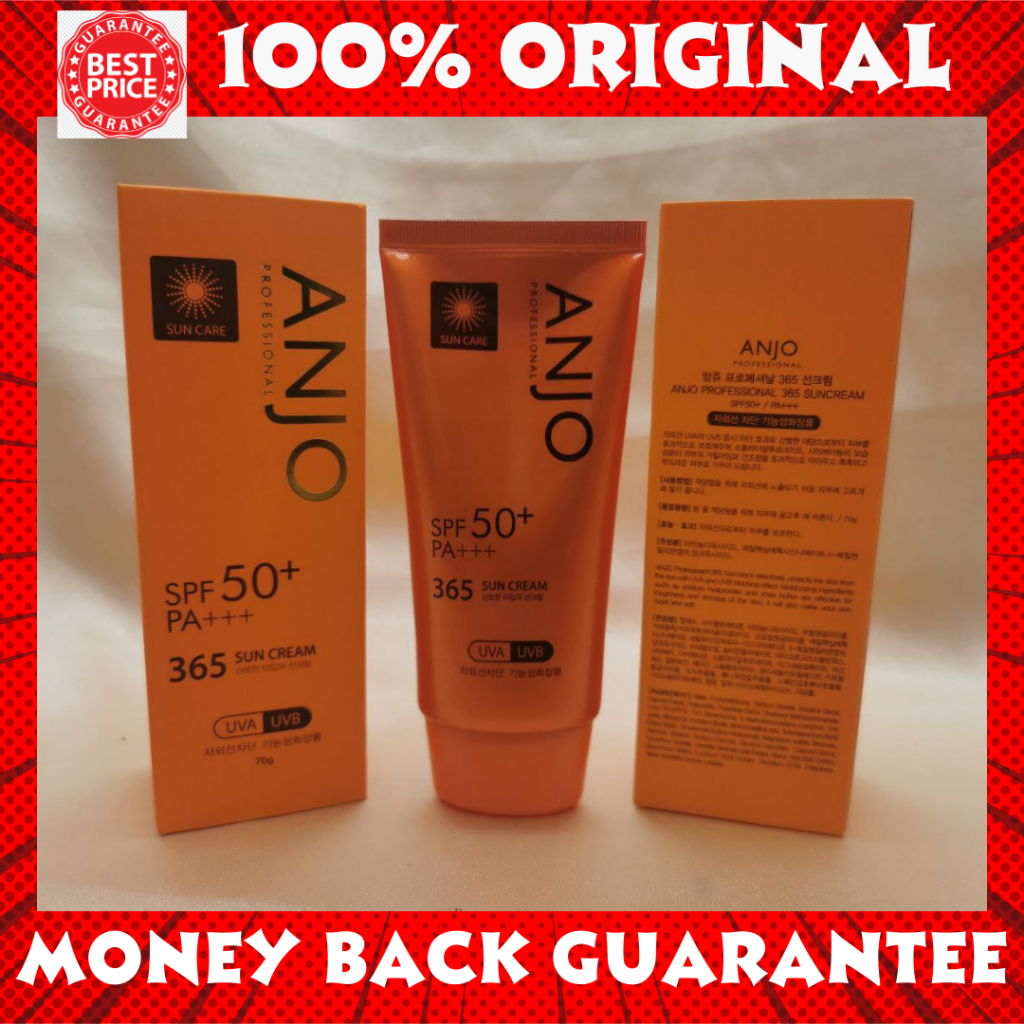 ANJO PROFESSIONAL 365 SUN CREAM - 70G (SPF50+) EXTRA PROTECTION - UV ...