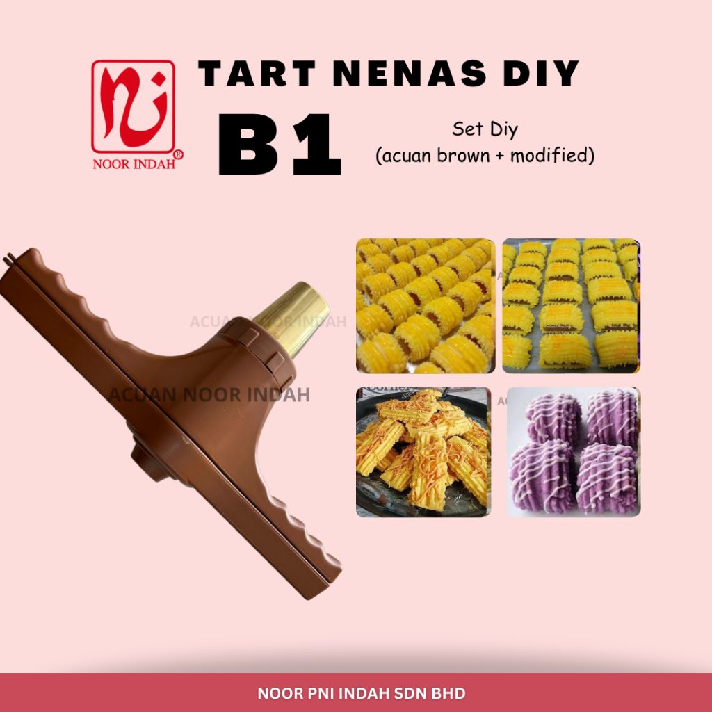ACUAN NOOR INDAH Set Diy Tart Nenas Tembaga | Acuan Tart Nenas DIY ...