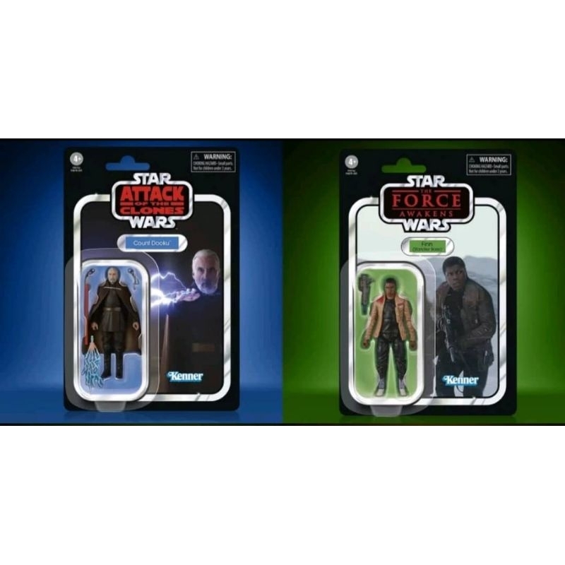 Star Wars The Vintage Collection Count Dooku and Finn 3.75 inch action ...
