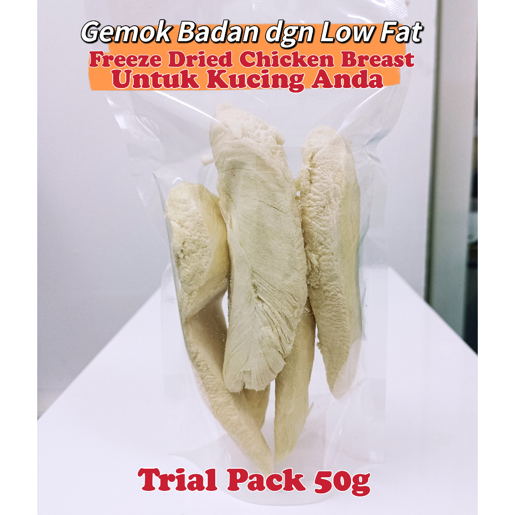 Freeze Dried Chicken Breast For Pet ( Trial Pack 50G) | Shopee Malaysia