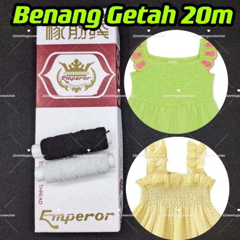 1Pc EMPEROR Benang Getah/Sewing Elastic Thread/Benang Elastic | Shopee ...