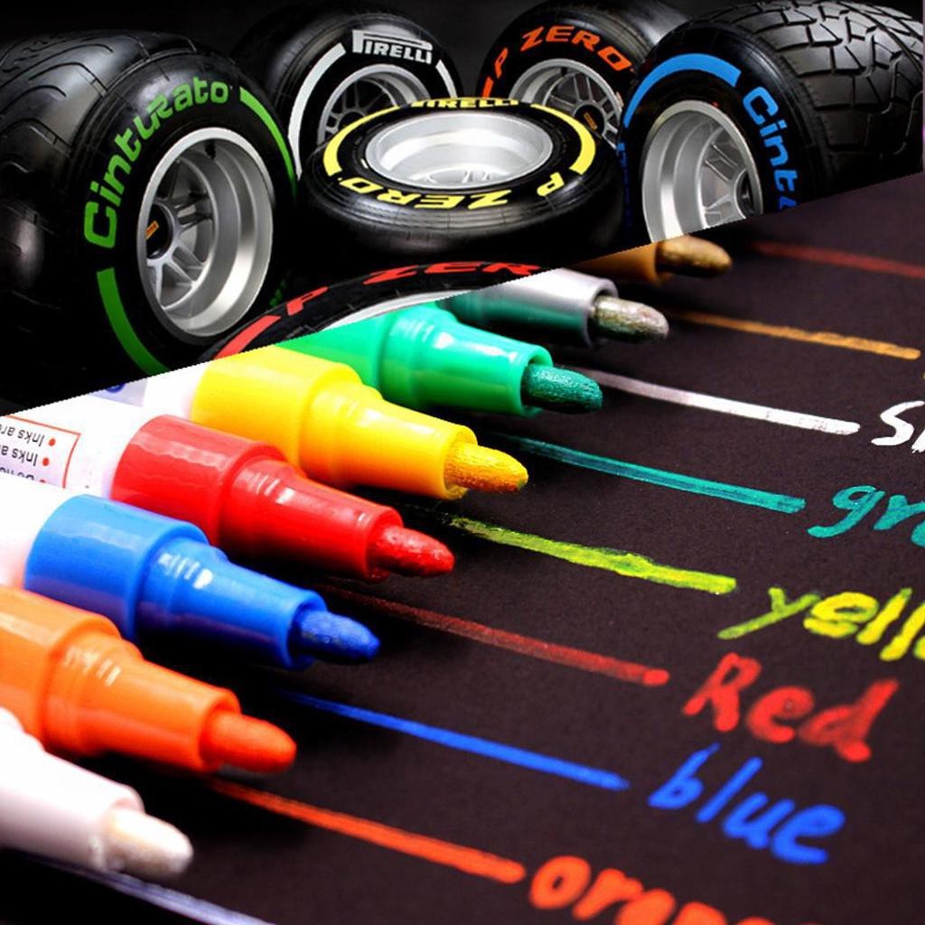 CAR MOTORCYCLE Water-proof Multi Purpose Permanent Paint Marker Pen ...