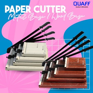 QUAFF Paper Cutter A3 / A4 / A5 / B4 Size ( Metal Base / Wood Base ...