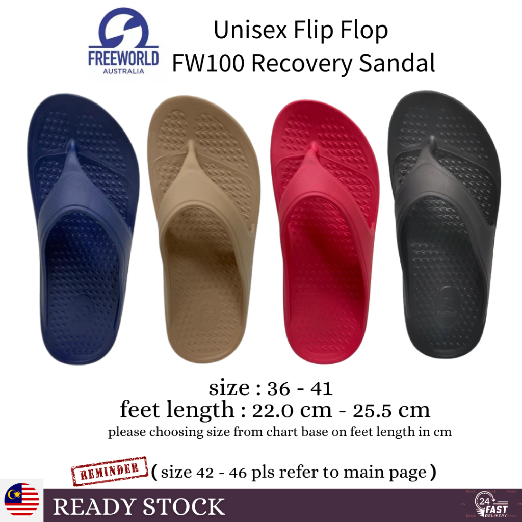 FREE WORLD unisex FW 100 Pillow Soft Density Sandal | kasut selipar sakit kaki [ Ready Stock ...