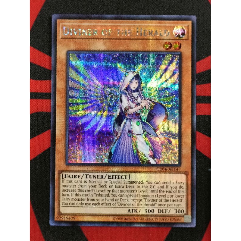 YUGIOH KONAMI CR04-AE147/S24 Diviner of the Herald (Ultra Rare /Secret ...