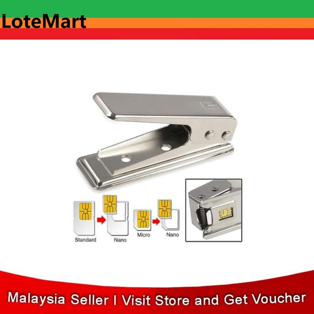 [ReadyStock] Nano + Micro + Standard SIM Cutter / Simcard Quality ...