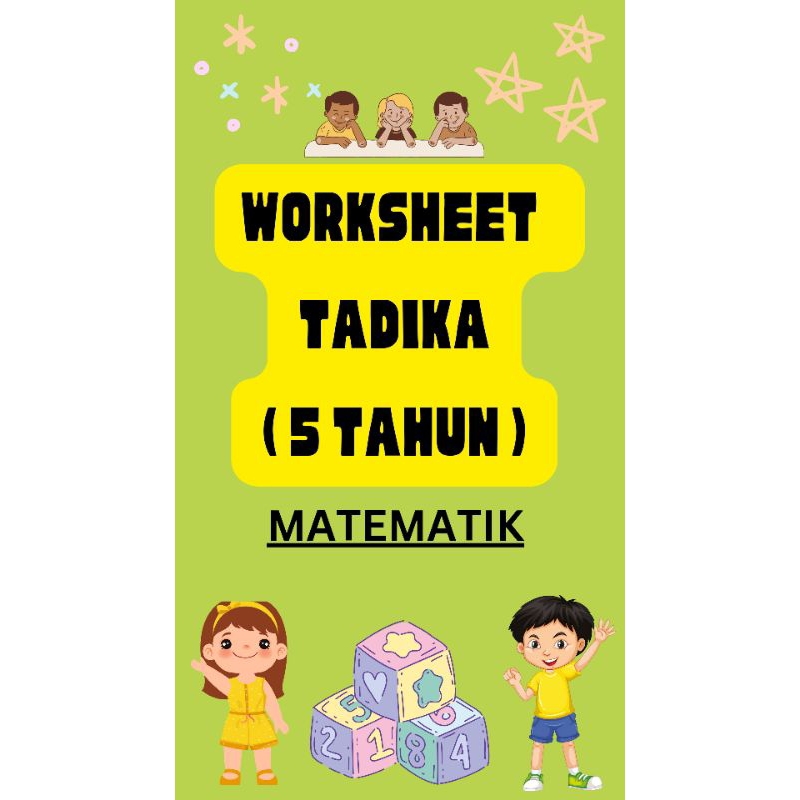 WORKSHEET TADIKA 5 TAHUN ( MATEMATIK ) | Shopee Malaysia