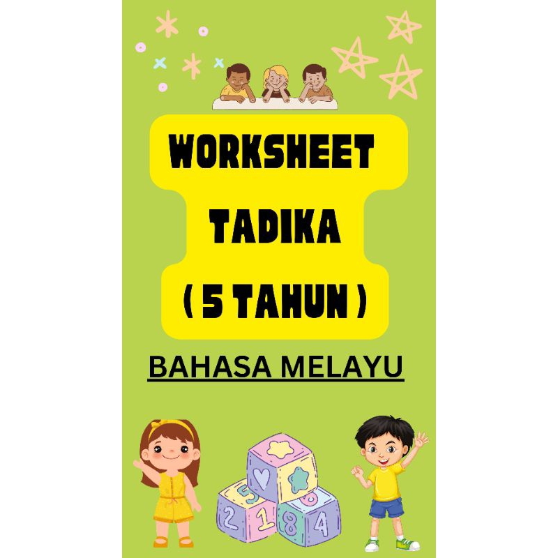 WORKSHEET TADIKA 5 TAHUN ( BAHASA MELAYU ) | Shopee Malaysia
