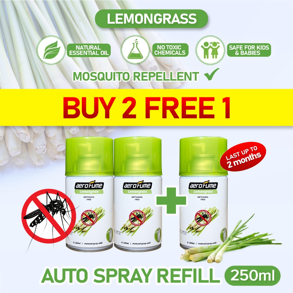 Buy2Free1 Automatic Dispenser Spray Perfume Refill Natural Mosquito ...