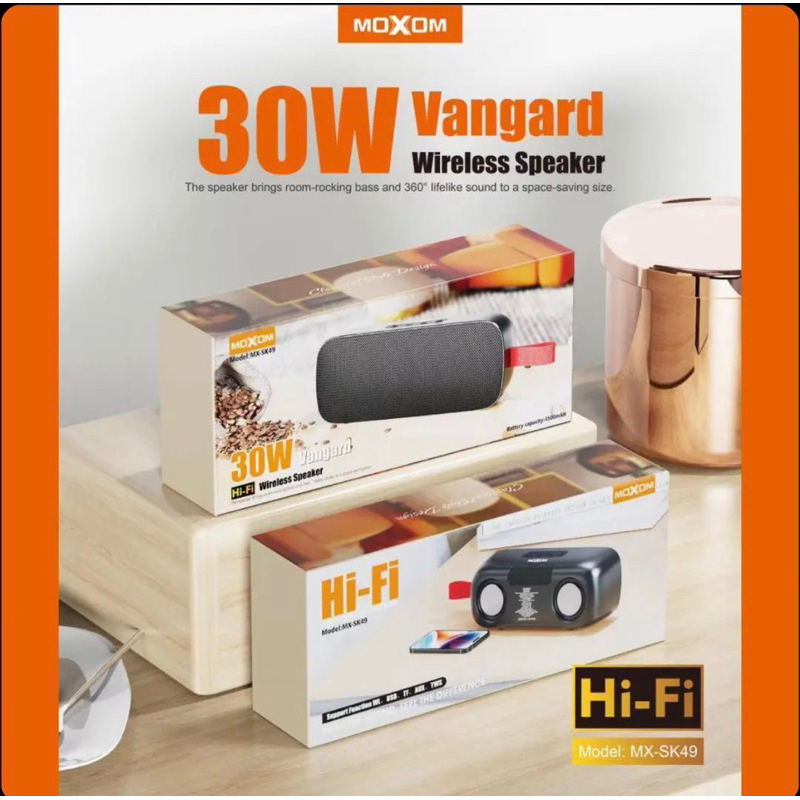 MOXOM MX-SK49 Hi-Fi 30W Wireless Speaker Super Subwoofer Sound MOXOM MX ...