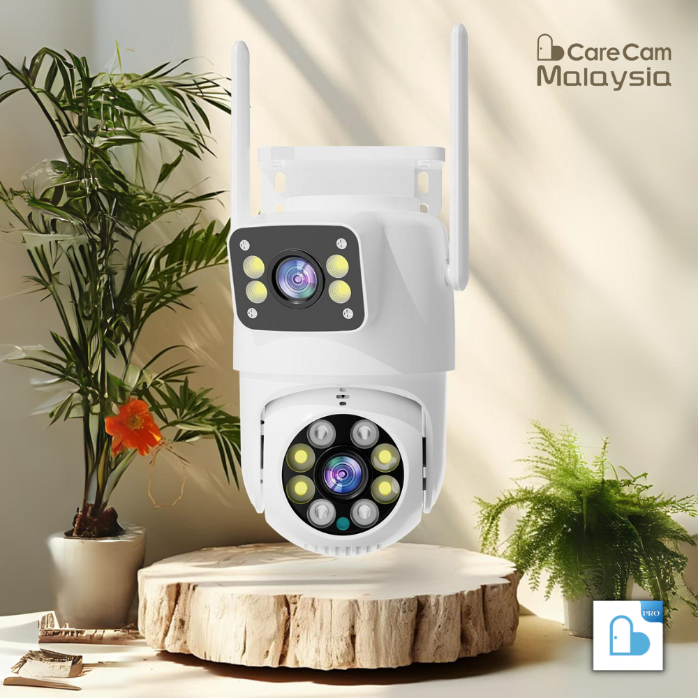 CARECAM PTZ CCTV DWI LENSA LUAR 4MP UHD Wireless Wifi IP Kamera ...