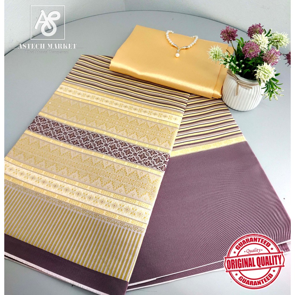 (Design Moden) Original Quality Thai Silk Set / Kain Tenunan / Songket ...