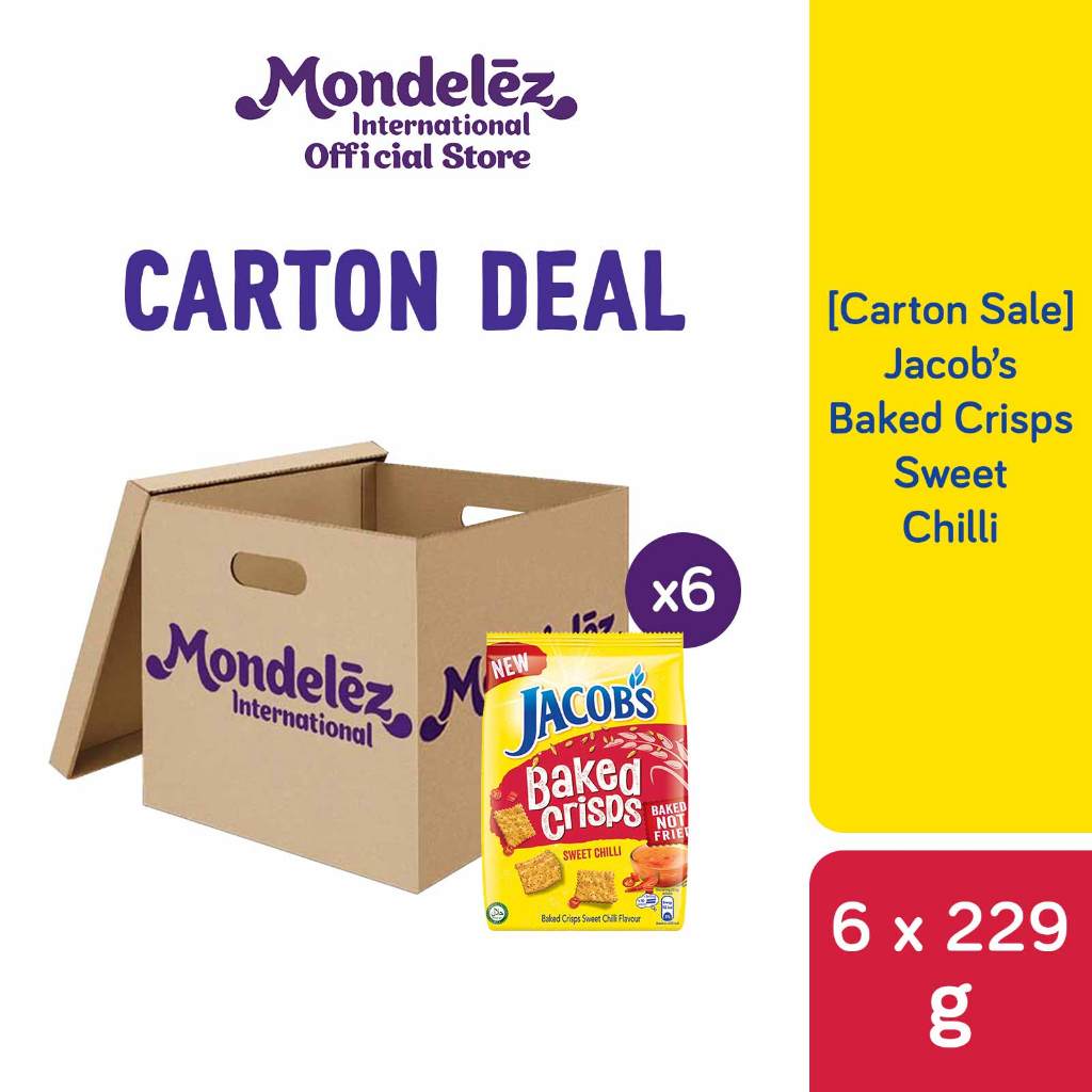 [Carton Deal] Jacob's Baked Crisps Biscuits Big Pack Original/Sour ...