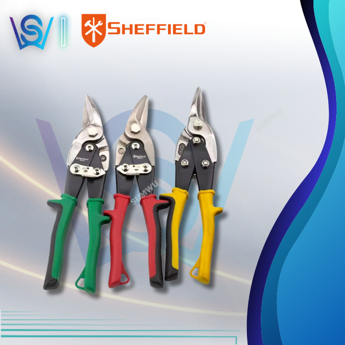 SHEFFIELD Aviation Tin Snip 10" (Right, Straight, Left) Zinc Cutter ...