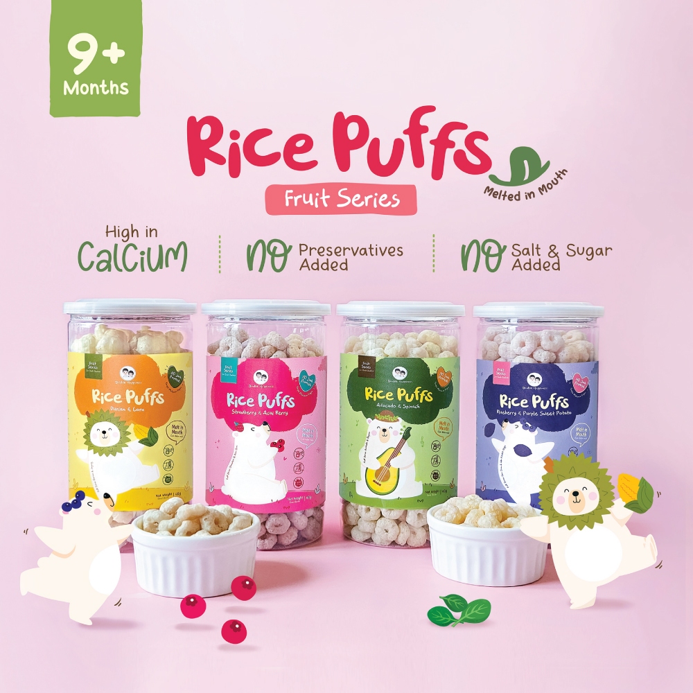 DOUBLE HAPPINESS RICE PUFF RICE STICK BABY | Shopee Malaysia