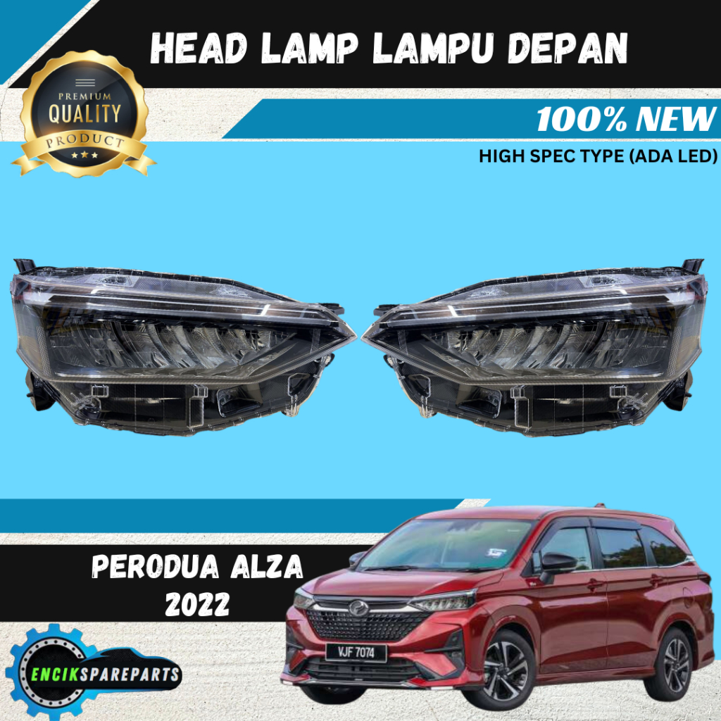 Second Hand ( 100% Original ) Perodua Alza 2022 Led Original Headlamp ...