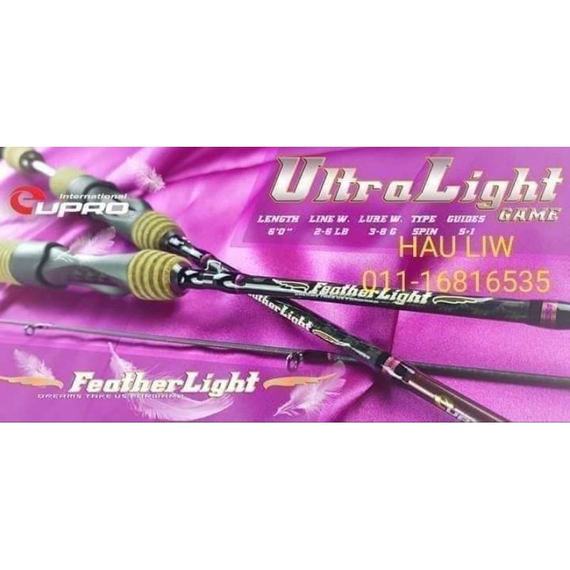 EUPRO FEATHER LIGHT FISHING ULTRA LIGHT ROD | Shopee Malaysia