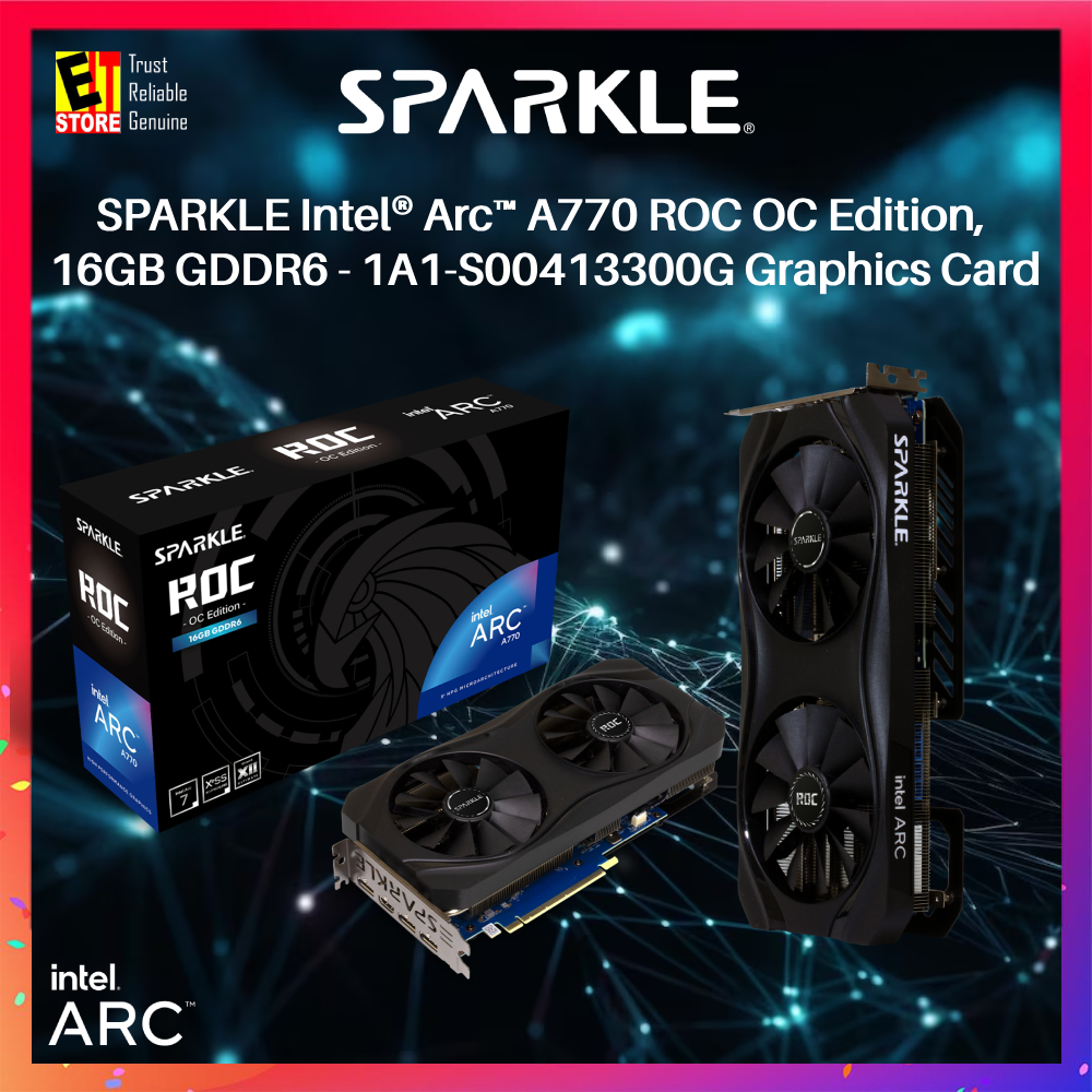 SPARKLE Intel® Arc™ A770 ROC OC Edition, 16GB GDDR6 - 1A1-S00413300G ...