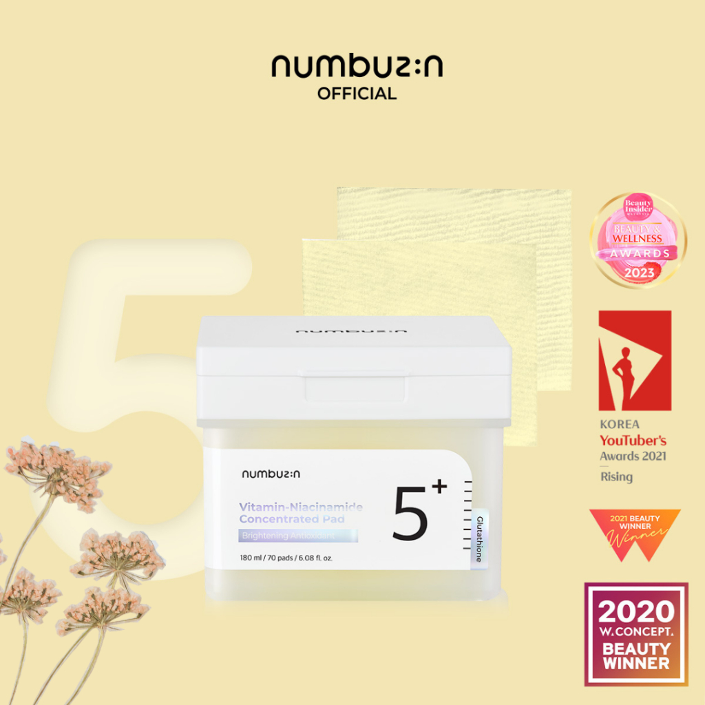 numbuzin No.5 Vitamin-Niacinamide Concentrated Pad 180ml (70Pads) | Shopee Malaysia