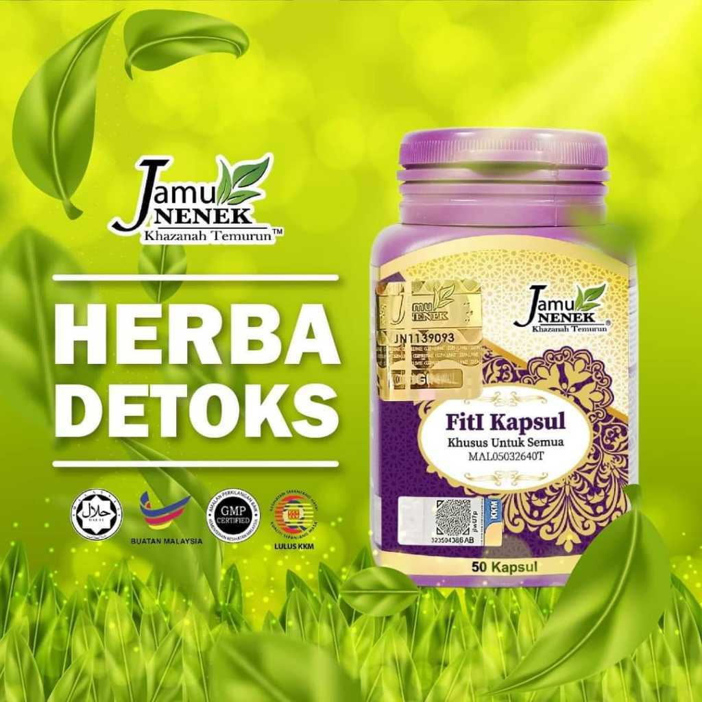 (Terbaru 2024) JAMU NENEK Fit I Kapsul Lulus KKM Kurus Slimming QR Code ...