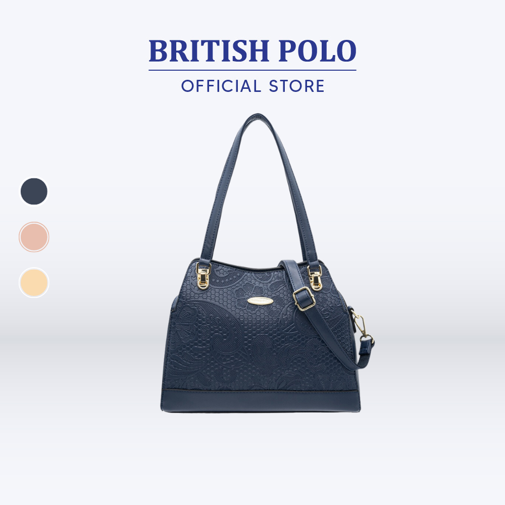 British Polo Adelee Ladies Womens PU Leather Top Handbag with ...