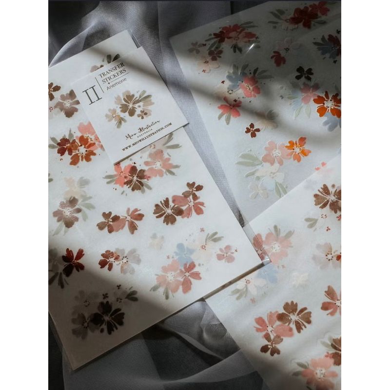 [Meow Illustration]Anemone transfer stickers | Shopee Malaysia