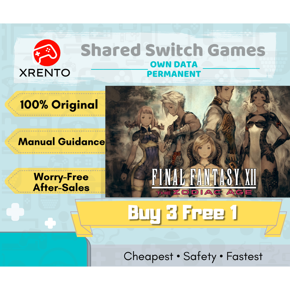 ⚡Buy 3 Free 1⚡Nintendo Switch Games FINAL FANTASY 12 XII: The Zodiac ...