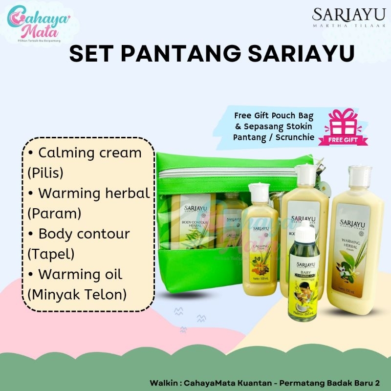 SARIAYU ORIGINAL HQ Full Set Pilis Param Tapel Minyak Telon Bayi ...