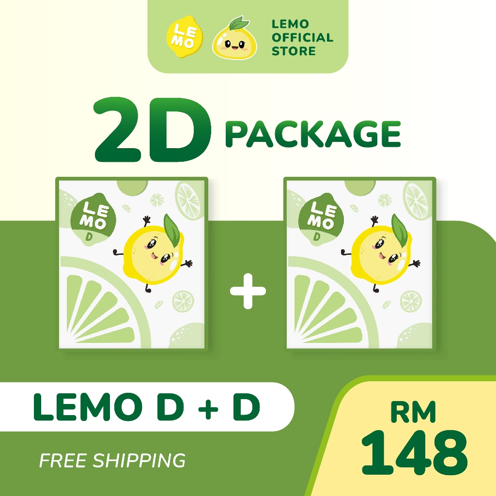 【官方店铺】LEMO D排毒肠清瘦身 — 【2盒配套PACKAGE】 | Shopee Malaysia