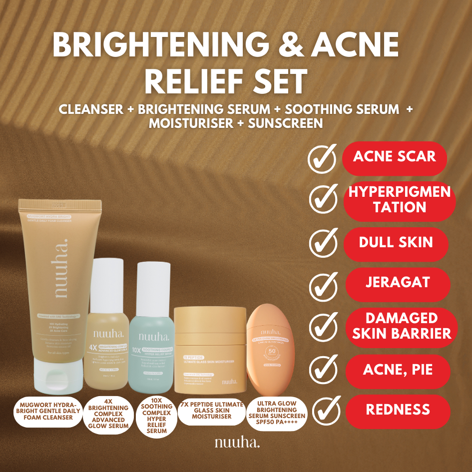 NUUHA BEAUTY FULL SET - Brightening & Acne Relief Set/Brightening Set ...