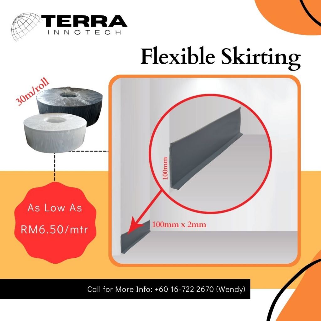 Vinyl Flexible Skirting for Resilient Flooring (1Meter/pcs) | Shopee ...