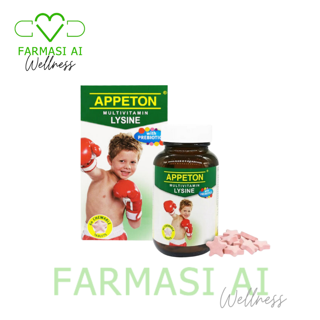 Appeton Multivitamins Lysine & Prebiotic 60's (Exp Date: 08/2027 ...