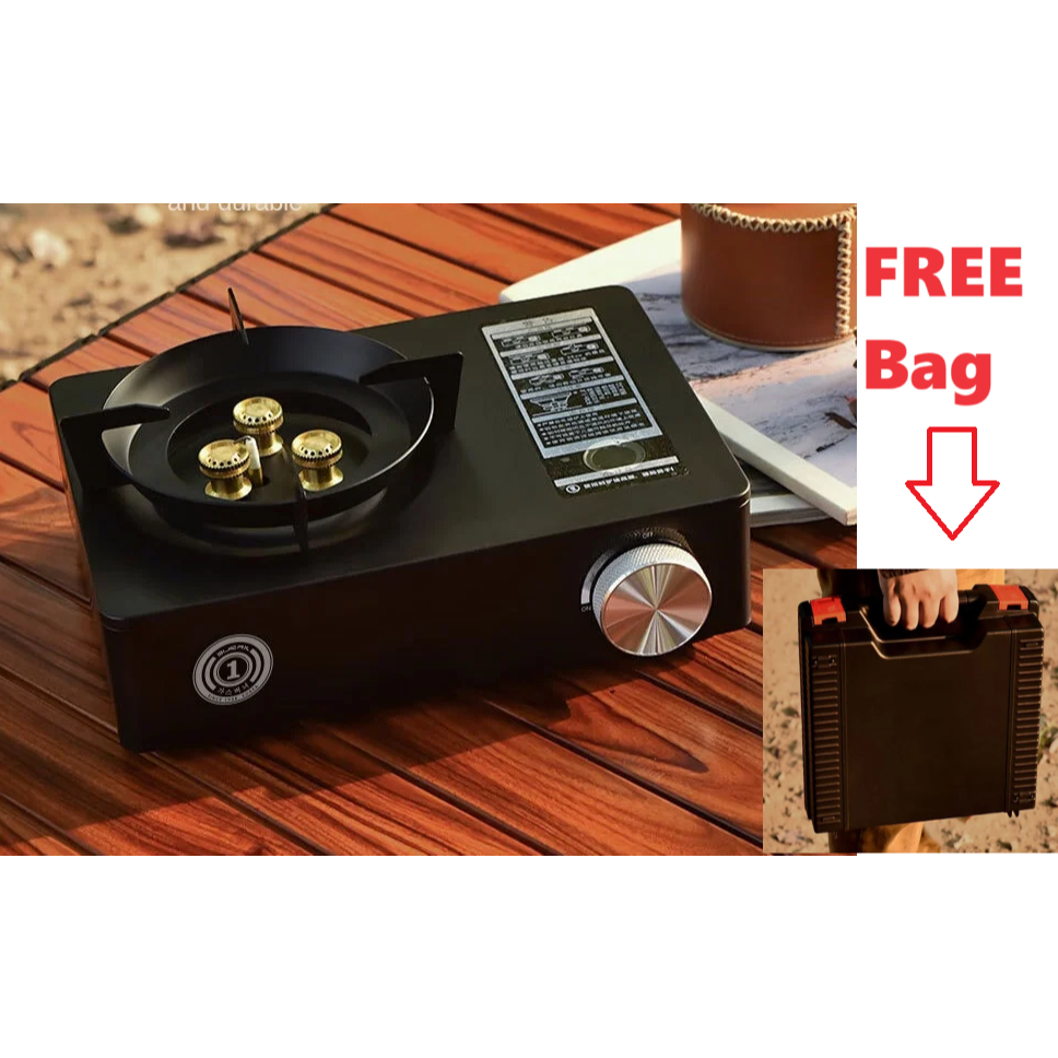 Outdoor Gas Stove Portable Windproof Camping Stove Mini Cassette Stove ...
