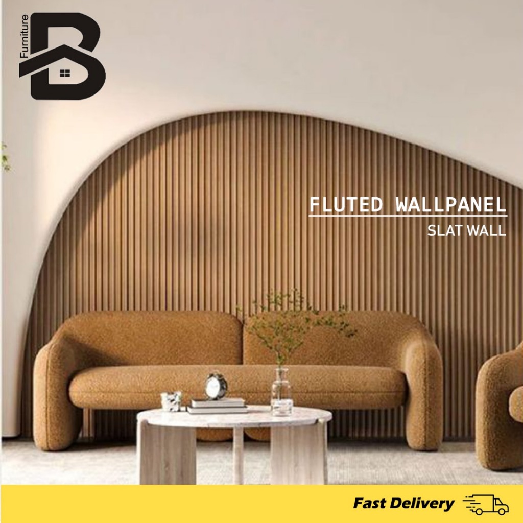 【Ready Stock】HARGA KILANG Batten wall/Shiplap/fluted wall/board kayu ...