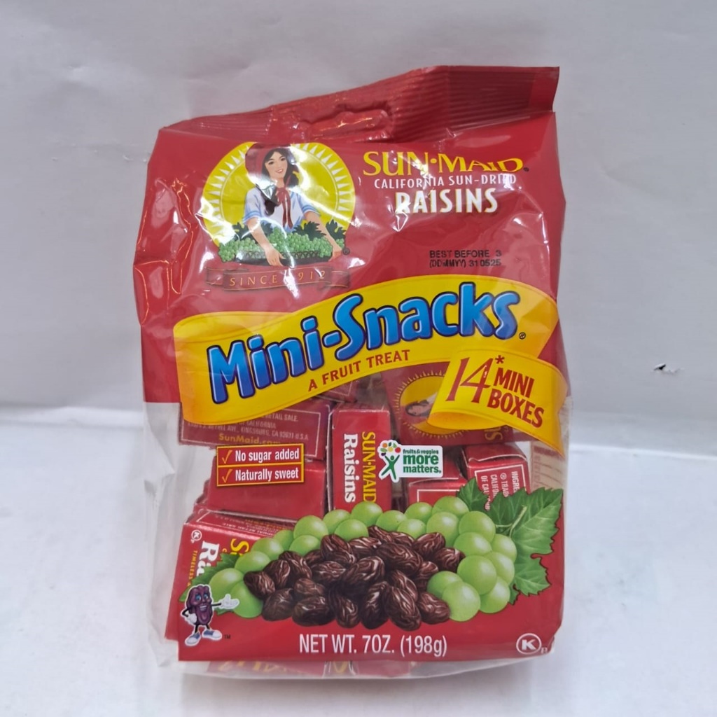 HEALTHY SNACKS KU-SUNMAID RAISINS MINI SNACKS 14X14G | Shopee Malaysia