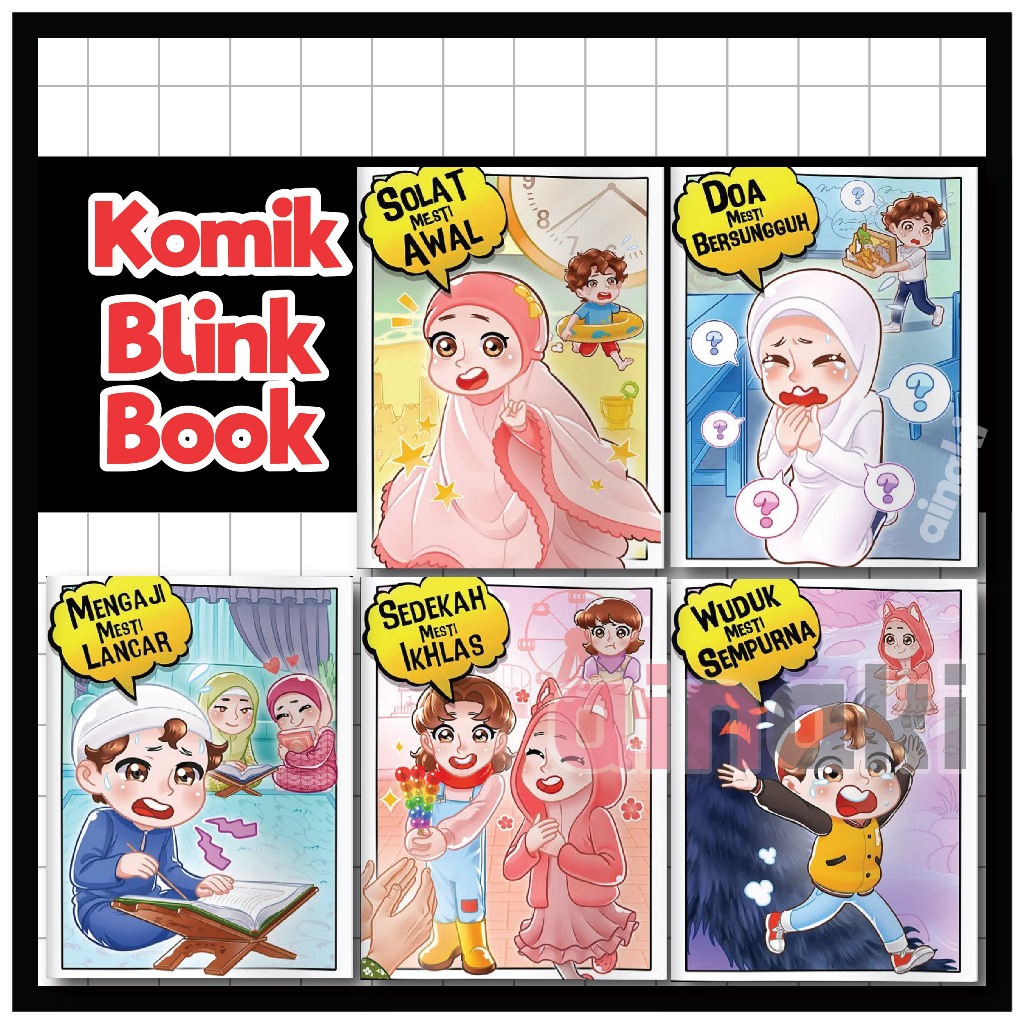 BLINK BOOK Buku Komik Kanak-Kanak Siri Mesti Belajar Akhlak Islam ...