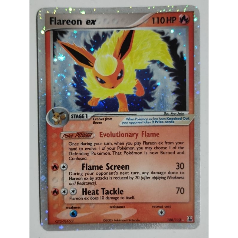 Flareon ex - 108/113 - Ultra-Rare (Ex Delta Species Singles) [Near Mint ...