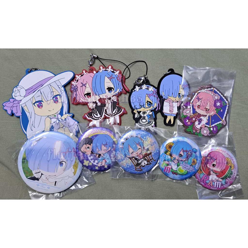 [Official] Re:Zero Keychains and Badges | Shopee Malaysia
