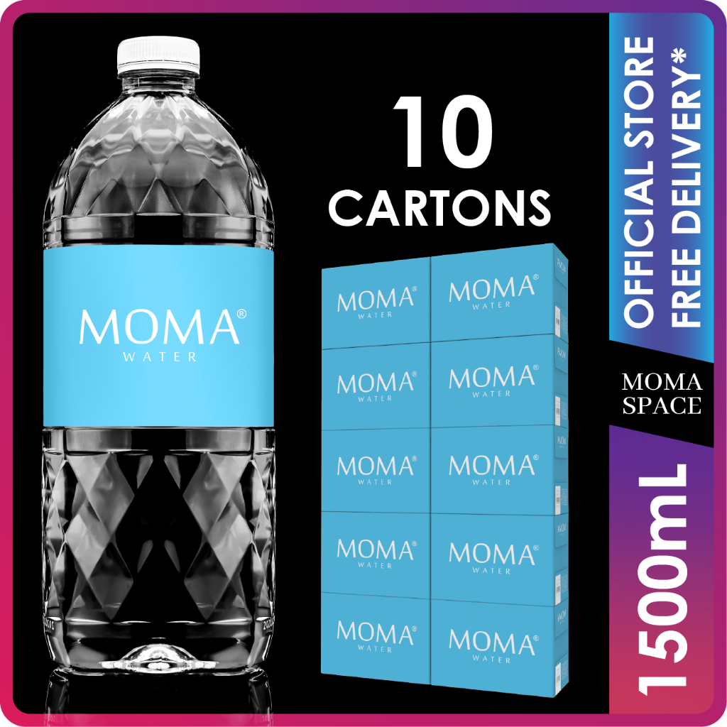 Buy 10 cartons MOMAwater 1500mL (10 cartons x 8 bottles) - Pure ...