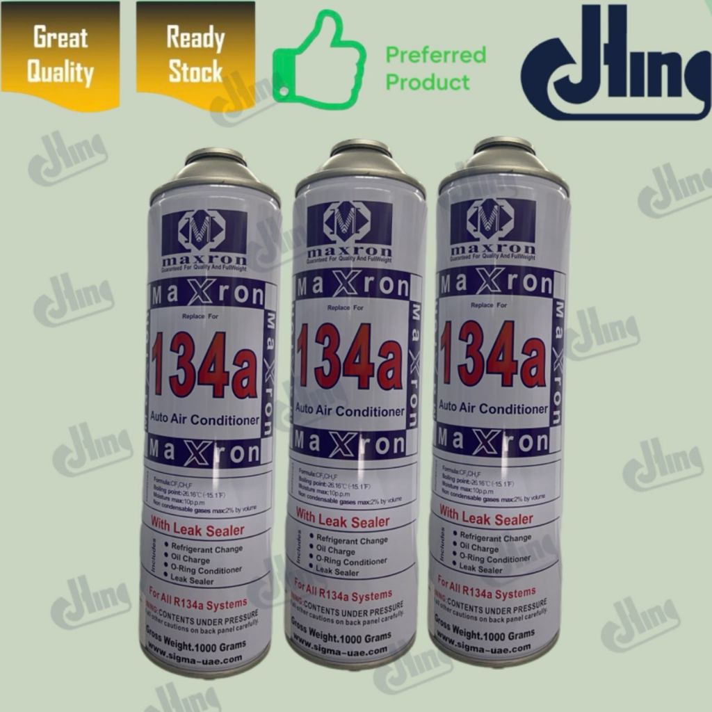 MAXRON R134A Gas (1kg/can) | Shopee Malaysia