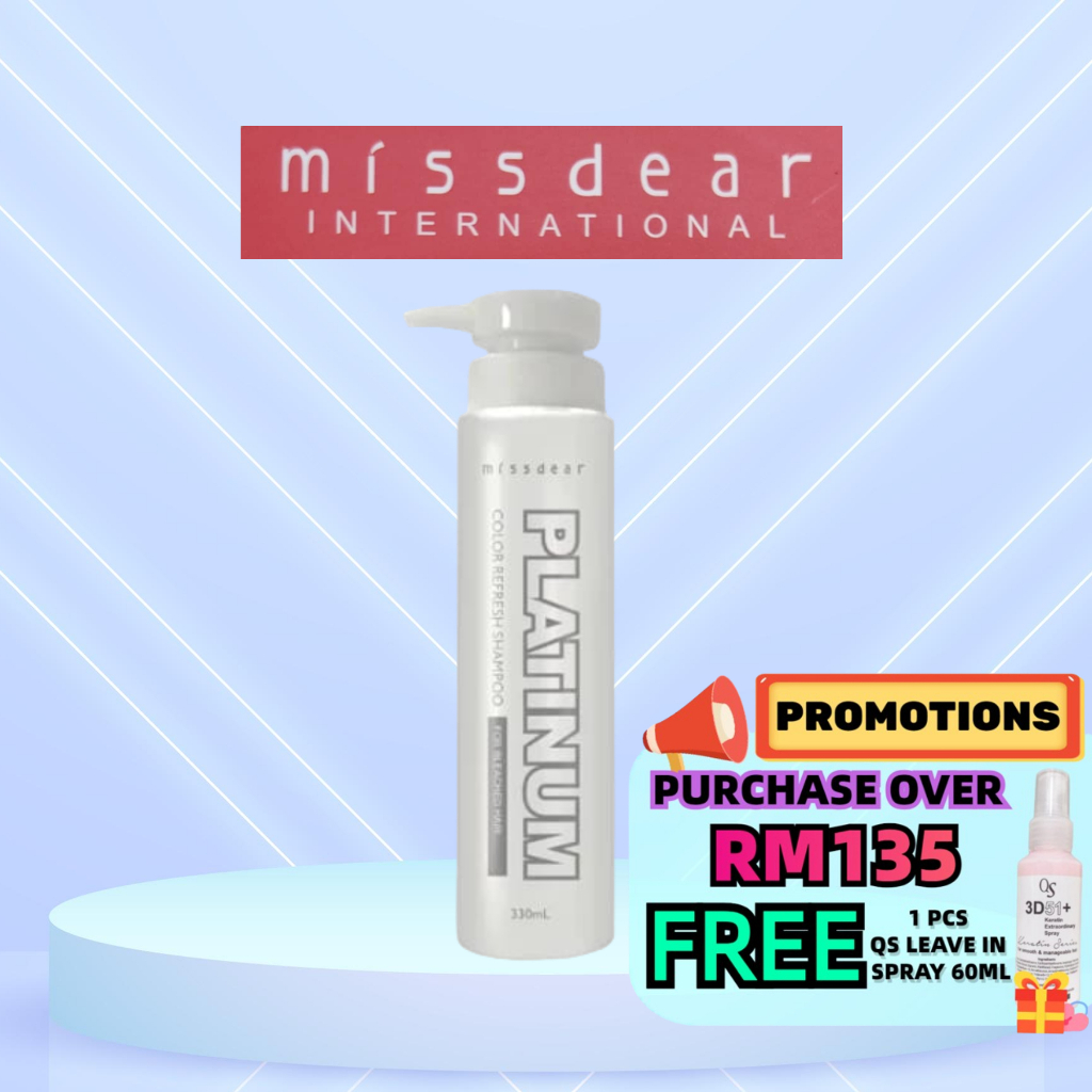 Miss Dear Color Refresh Platinum 330ml Anti-brassy Silver Purple ...
