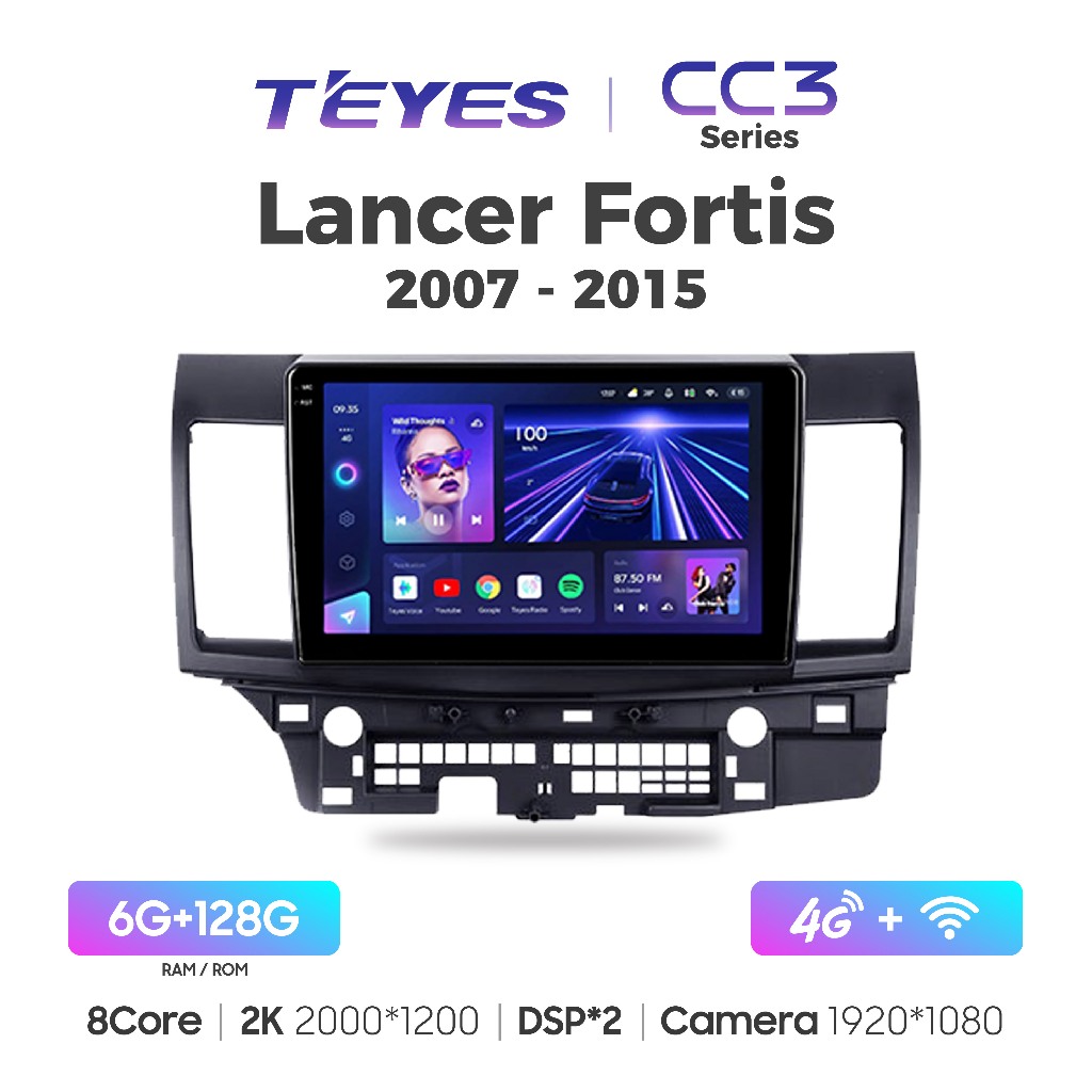 TEYES CC3 Series Mitsubishi Lancer Fortis 2007-2015 Android Car Player 10″ | Shopee Malaysia