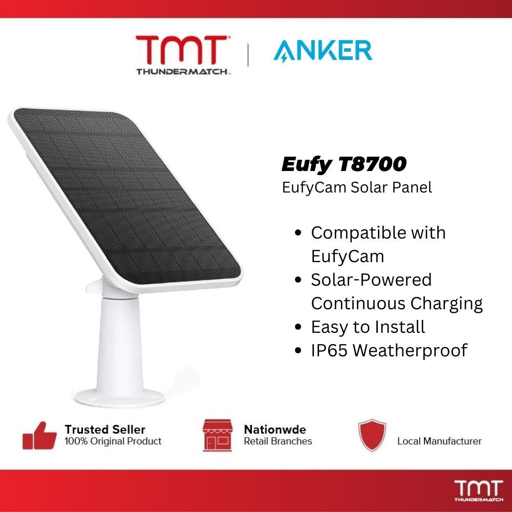 Anker Eufy T8700 Weatherproof Solar Panel With Eufy Cam | Shopee Malaysia