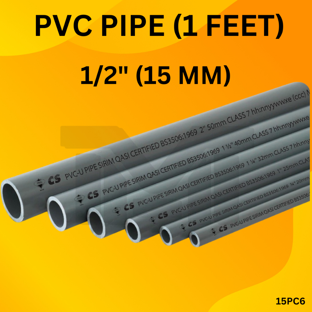 15MM PVC PIPE CLASS D（38 Inch/PCS ） | Shopee Malaysia